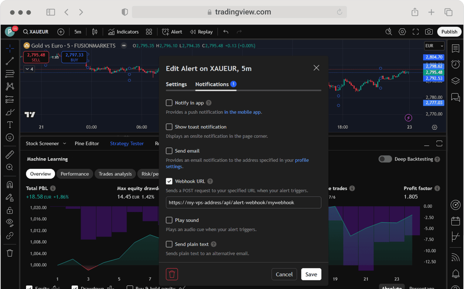 TradevLink - TradingView to MetaTrader 5 Automation